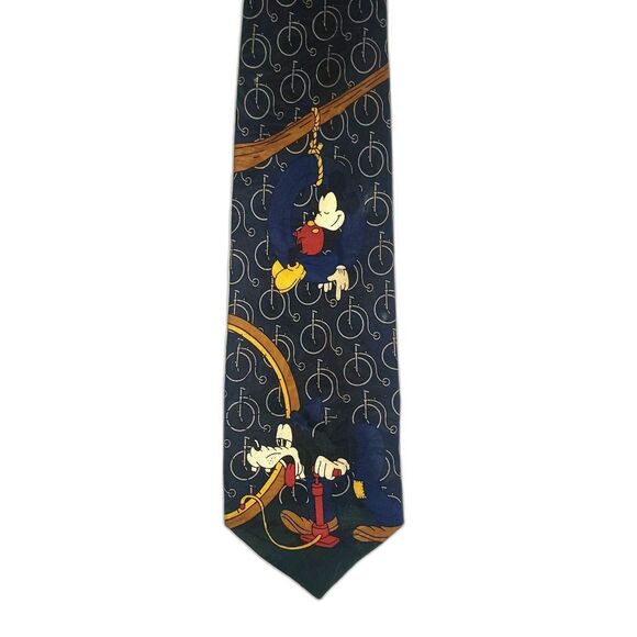 Disney | Accessories | Disney Goofy Tie Mens One Size Navy Blue Novelty ...